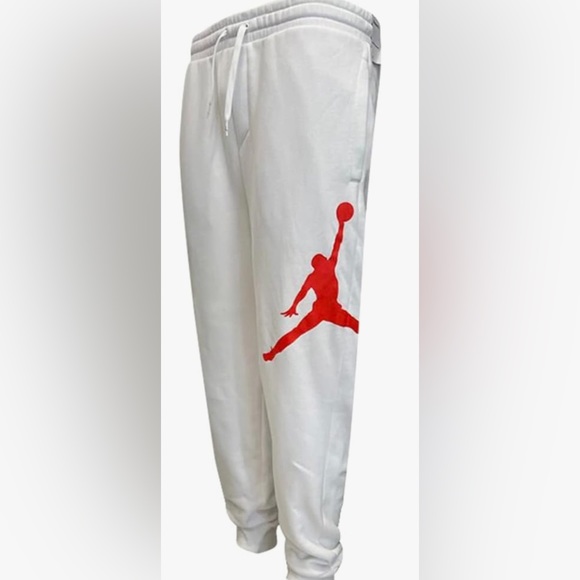 Jordan | Pants | New Nike Jordan Fleece Jumpman Sweatpants White | Poshmark